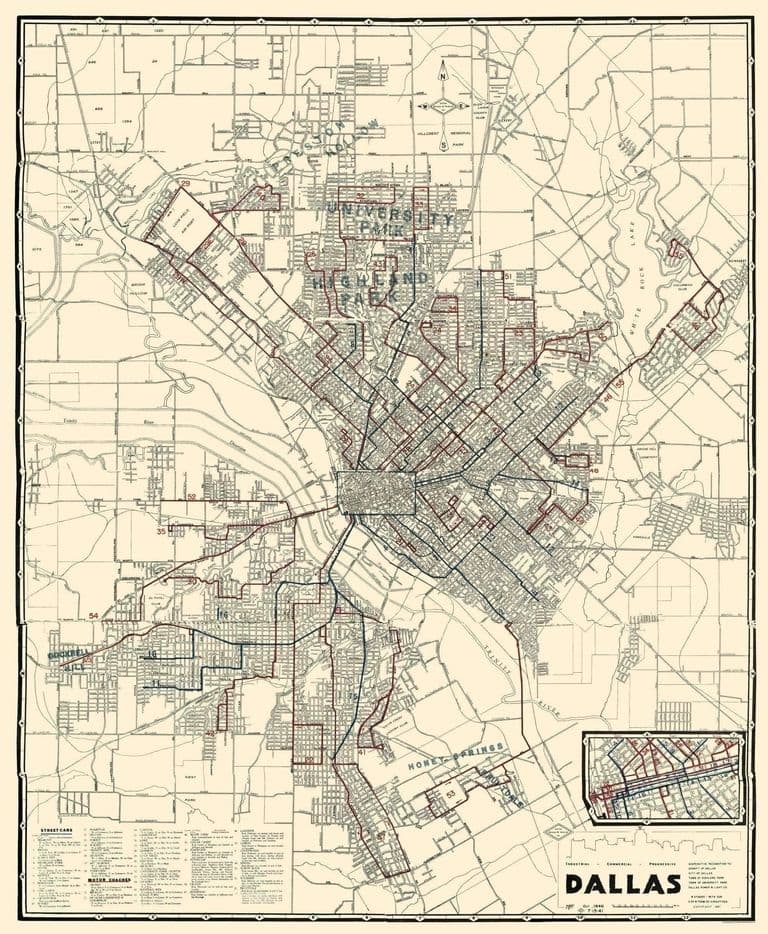 Dallas old map | Dallas Map 360